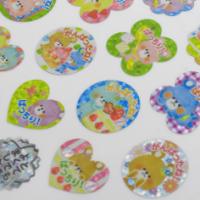 China Colorful holo Cartoon Stickers Multi Purpose DIY Decoration Customizable Kids Craft Stickers for sale