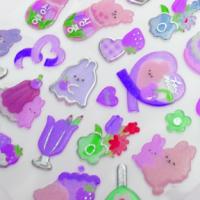 China High Clear Epoxy Dome Stickers Hot Gold Foil Cartoon 3D Resin Stickers Kids DIY OEM for sale