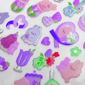 China High Clear Epoxy Dome Stickers Hot Gold Foil Cartoon 3D Resin Stickers Kids DIY OEM for sale