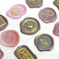 China Embossed Wax Seal Stickers 3D Candy Stickers Glitter For Envelope Gift Box Journal for sale