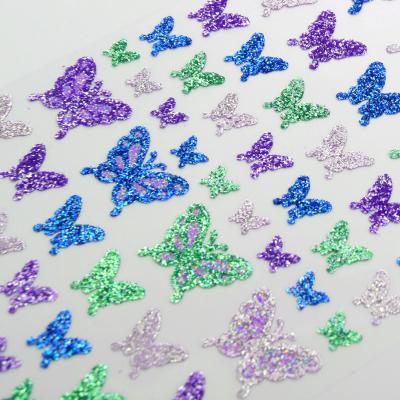 China Glitter Stickers Custom Sparkle Cartoon Creative Label For Kids DIY for sale