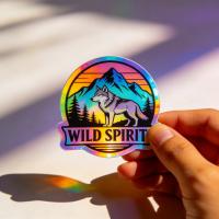 China Custom Holographic Stickers Water Resistant Scratch Resistant For Wide Application Scenarios for sale