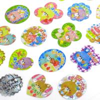 China Colorful holo Cartoon Stickers Multi Purpose DIY Decoration Customizable Kids Craft Stickers for sale