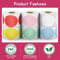 China Custom Thermal Sticker Rolls for Packaging Suppliers for sale