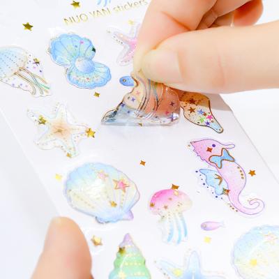 China Custom 3D Epoxy Stickers with Gold Foil for Scrapbooking & Journaling for sale