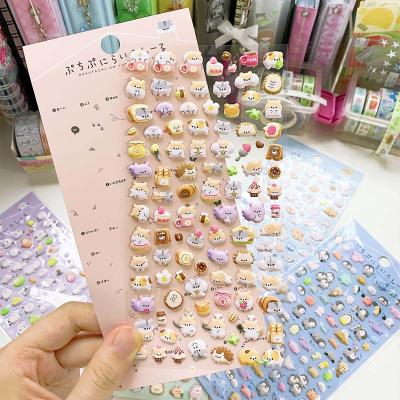China Custom 3D Foam Puffy Stickers Sheets with Cute Animal & Food Designs for sale