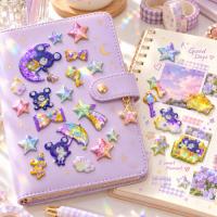 China Custom Holographic Foam Puffy Stickers with Cute Cartoon Designs for sale