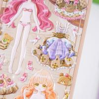 China Custom Multi-Layer 3D Foam Puffy Dress-Up Stickers for sale