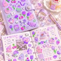 China Custom 3D Glitter Epoxy Stickers with Silver Foil for sale