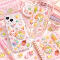 China Custom 3D Clear Glitter Epoxy Stickers with Cute Cartoon Designs for sale