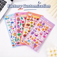 China Factory Custom 3D Puffy Stickers, Customized Holiday Themed Raised Foam Stickers for Kids Craft & Party for sale