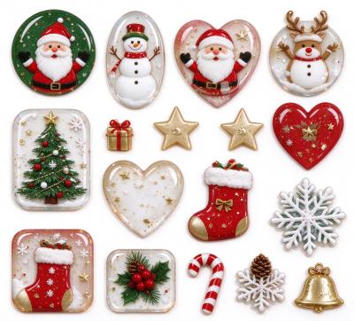 China 3D Epoxy Stickers, Custom Crystal Dome Decals with Gold Foil, Raised Resin Round Stickers for Gift Packaging, Envelopes, Scrapbooking, DIY Craft Decoration for sale