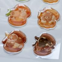 China Custom Christmas Gift 3D Clear Glitter Crystal Epoxy Dome Stickers, Resin Decals for Journaling for sale