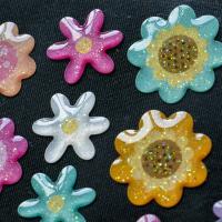 China Custom Christmas Gift 3D Clear Glitter Crystal Epoxy Dome Stickers, Resin Decals for Journaling for sale
