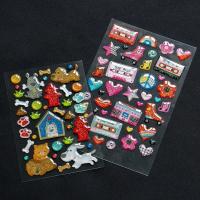 China Custom Christmas Gift 3D Clear Glitter Crystal Epoxy Dome Stickers, Resin Decals for Journaling for sale
