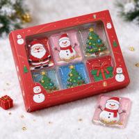 China Customizable Christmas 3D Shaker Sticker — Transparent PVC Water-Filled Glitter Shaking Sticker, Custom Pattern / Size / Logo, OEM Wholesale Sensory Fidget Gift for sale