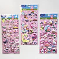 China Custom Licensed IP 3D Epoxy Dome Stickers, Soft Puffy Foam Stickers for Kids Cartoon Decals OEM for sale
