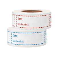 China Custom Printed Dissolvable Water Soluble Labels, Food Grade Wash Away Stickers for Kitchen Meal Prep for sale