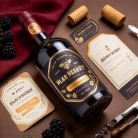 China Custom Packaging Labels, Die Cut Bottle Stickers, Waterproof Food Jar Labels for Syrup Jam Honey for sale