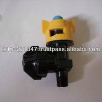 China PP Plastic Full Cone or Flat Fan Spray Nozzle with Check Valve and Cattle Farm Cooling for sale
