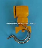 China plastic adjustable ball clamp nozzle snap in clip eyelet nozzle or split eyelet connector  for vacuum tank spray for sale