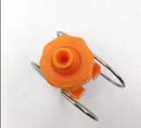 China Adjustable Ball Double Clip PP Clamp Nozzle with Spray Pattern Full Cone and Flat Fan for sale