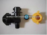 China Tee jet full cone or wide angle plastic  spray nozzle with check valve for cow cooling for sale