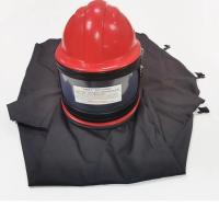 China 9KG Weight Oxygen Supply Type Helmet Sandblasting Protection Cloth with Nozzle for sale