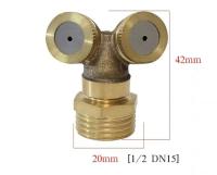 China Double tips agricultural spray nozzle agricultural sprayers knapsack sprayer nozzle agriculture for sale