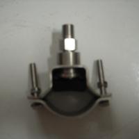 China stainless steel split-eyelet connector pipe connector clamp with nozzle for fruit cleaning device for sale