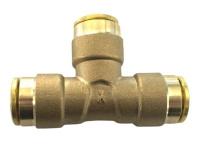 China Design 9.52mm Brass Tee Fitting for High Pressure Mist System for sale
