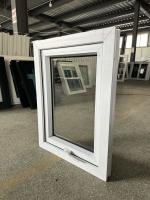 China Customized Size Bathroom Awning Window PVC Tempered Glass Window for sale