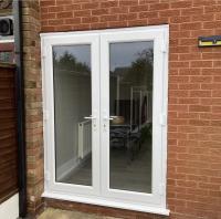 China Customizable PVC Aluminum Glass Entry Door Modern With Strong Durability for sale