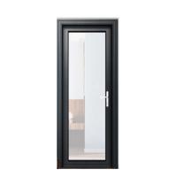 China Modern Aluminum Glass Entry Door Clear External Aluminium Glass Door for sale
