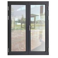 China Modern Glass Bathroom Entry Doors House Aluminum Tempered Glass Door for sale