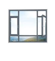 China Customizated Double Glazed Tempered Glass Aluminum casement Windows for sale