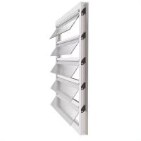 China Modern Aluminum Frame Jalousie Glass Window Adjustable Glass Louver Windows for sale