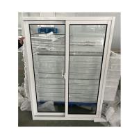 China Aluminum Double Glass Sliding Window White Frame European Style for sale