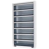 China Aluminium Frame Glass Jalousie Windows Powder Coating Glass Louver Windows for sale