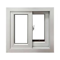 China White UPVC Frame PVC Sliding Window Heat Insulation Soundproof Vinyl Sliding Windows for sale