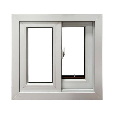 China White UPVC Frame PVC Sliding Window Heat Insulation Soundproof Vinyl Sliding Windows for sale