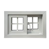 China White UPVC Frame PVC Sliding Window Heat Insulation Soundproof Vinyl Sliding Windows for sale