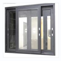 China Single Glass 6063-T5 Aluminum Sliding Glass Window High Security With Fiberglass Net for sale