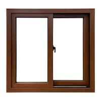 China Customized PVC Double Horizontal Sliding Windows With Mosquito Screen Vinyl Sliding Windows for sale