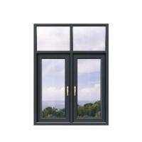 China Modern Tempered Glass Aluminum Casement Window For Apartment Office for sale