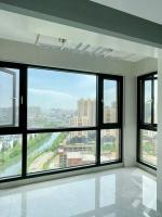 China Modern Tempered Glass Aluminum Casement Window For Apartment Office for sale