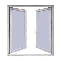 China Pvc / Upvc Glass Casement Window European Style Double Glazed Casement Window for sale