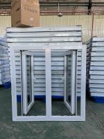 China Wind Proof Casement Glass Windows PVC Hurricane Resistant Windows for sale