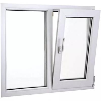 China UPVC / PVC Double Glass Tilt And Turn Windows Double Glazed Inward Opening for sale