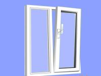 China UPVC / PVC Double Glass Tilt And Turn Windows Double Glazed Inward Opening for sale